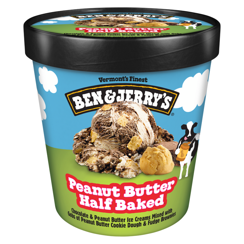 Peanut Butter Half Baked Ice Cream 16 oz – Ben & Jerry's Delivery
